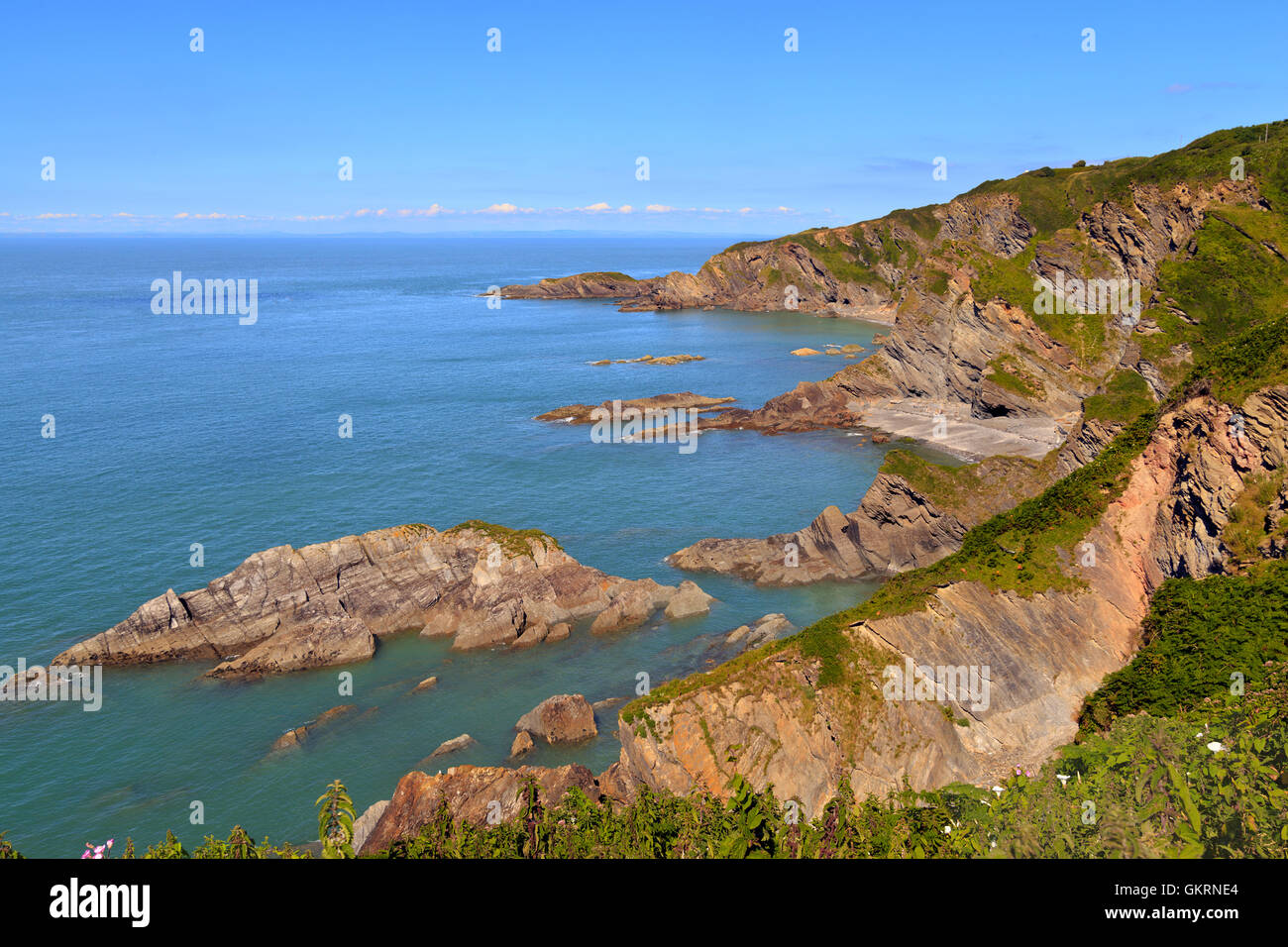 The Devon Coast next to Hele Bay, Ilfracombe Stock Photo - Alamy