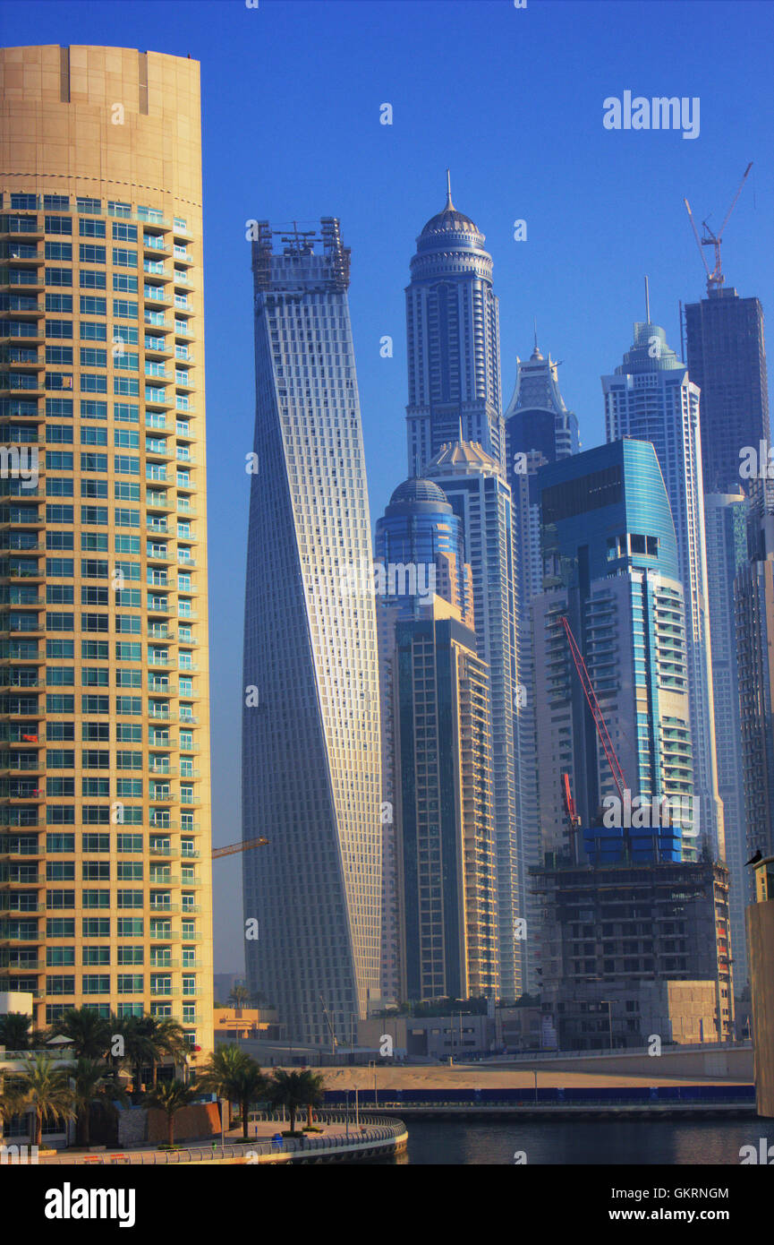 High rise buildings and streets in Dubai, UAE Stock Photo - Alamy