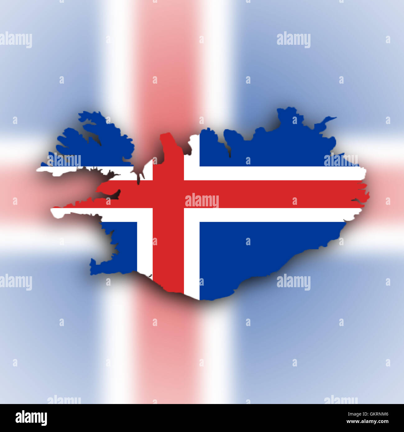 Country shape outlined and filled with the flag Stock Photo - Alamy