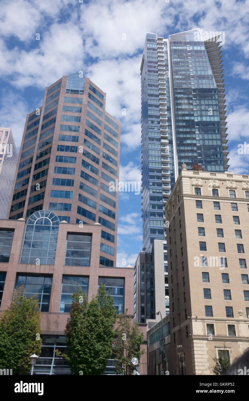 Skyscrapers In The Downtown Core Of Vancouver Canada Stock Photo - Alamy