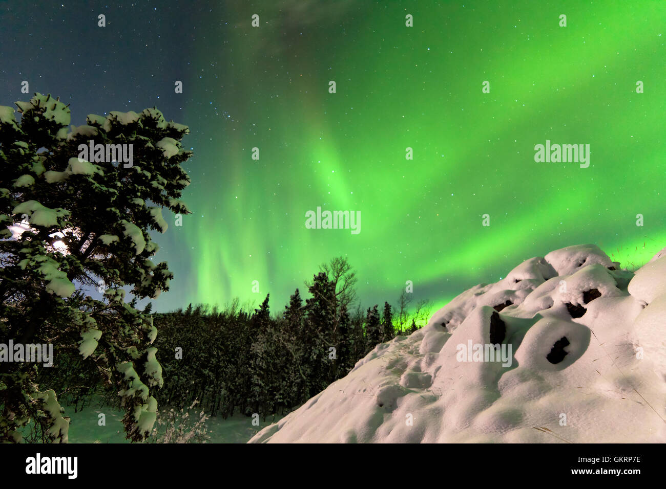 Intense display of Northern Lights Aurora borealis Stock Photo - Alamy