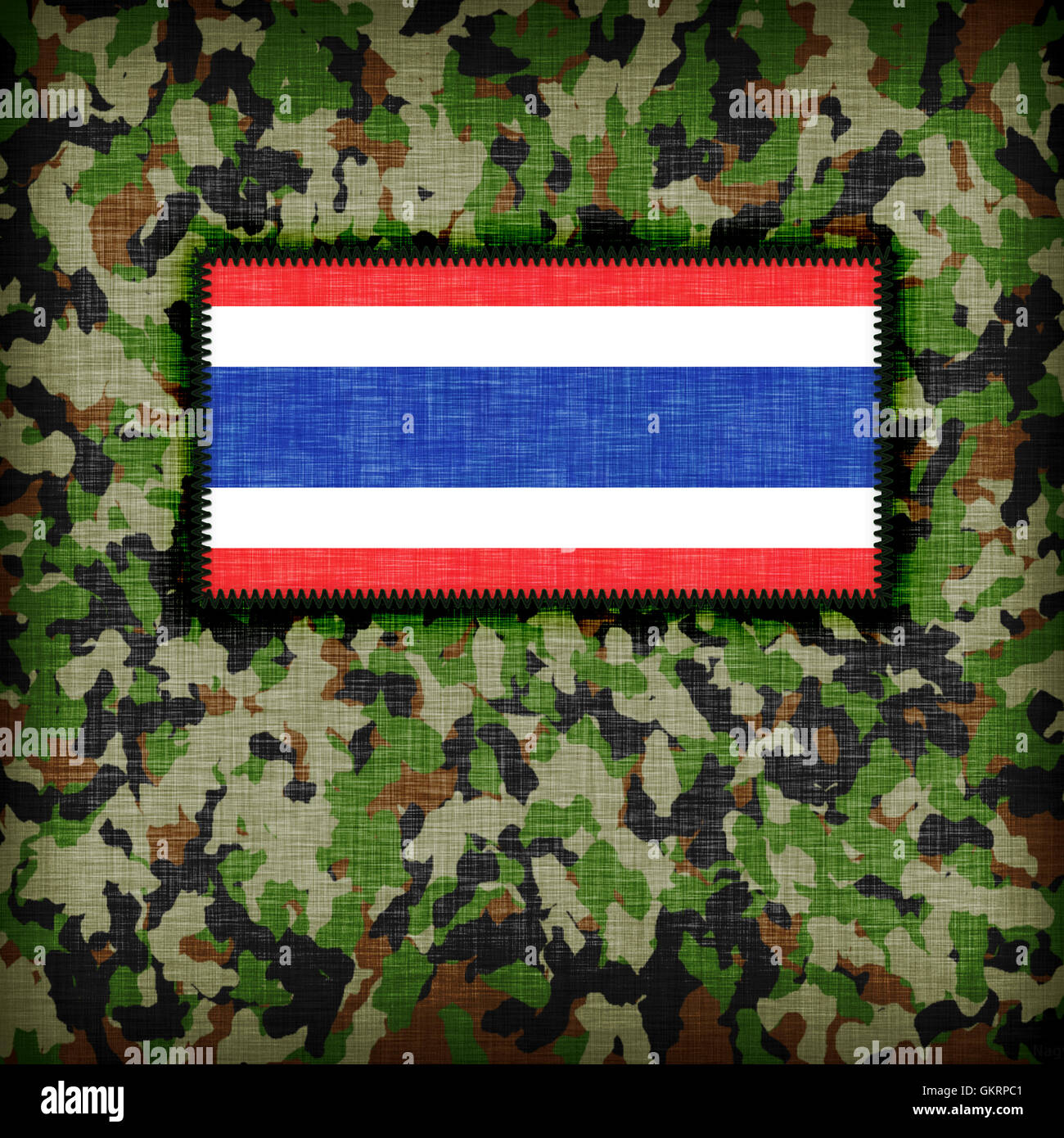 Amy camouflage uniform, Thailand Stock Photo - Alamy