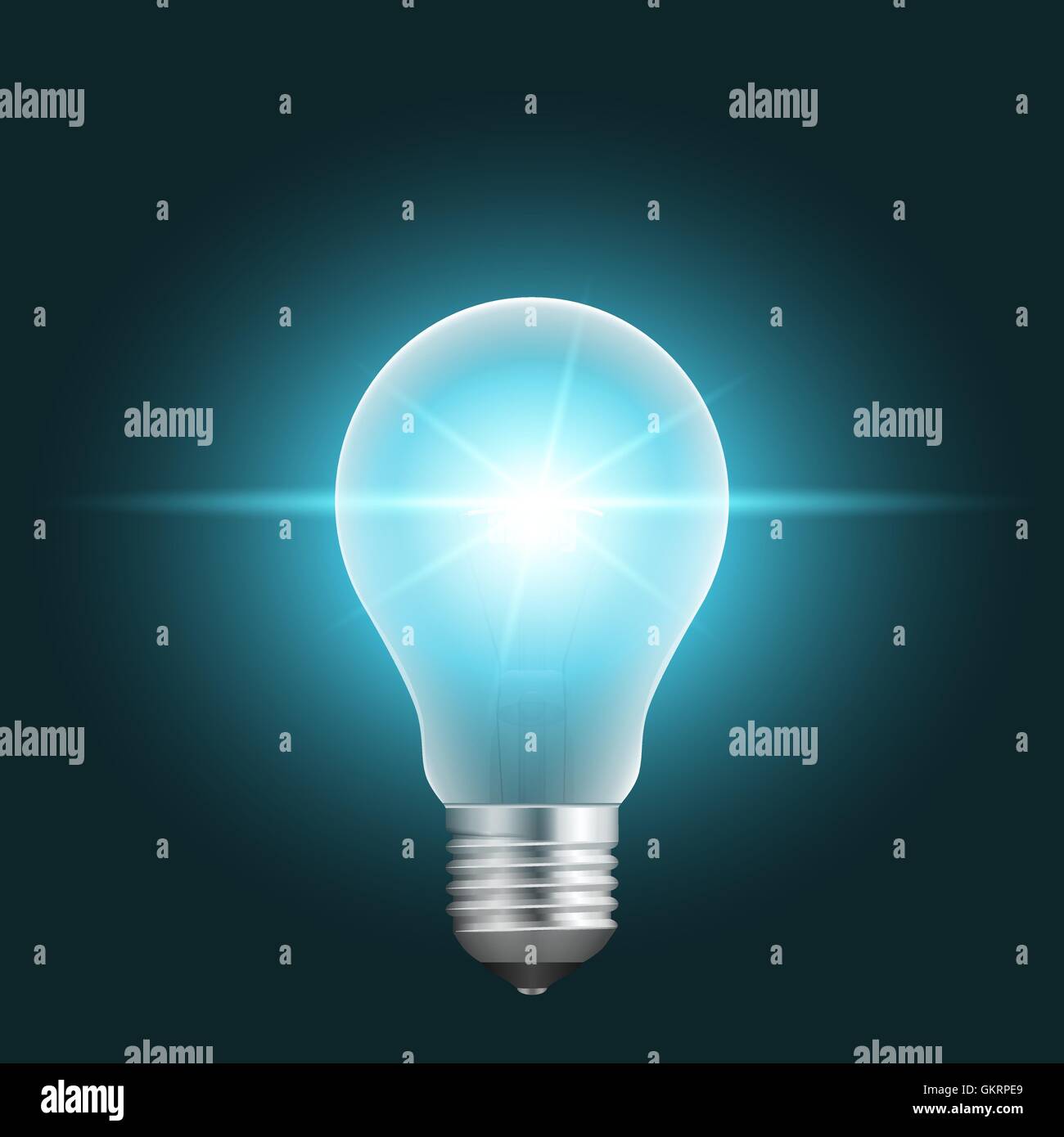 realistic light bulb. Vector illustration Stock Vector Image & Art - Alamy