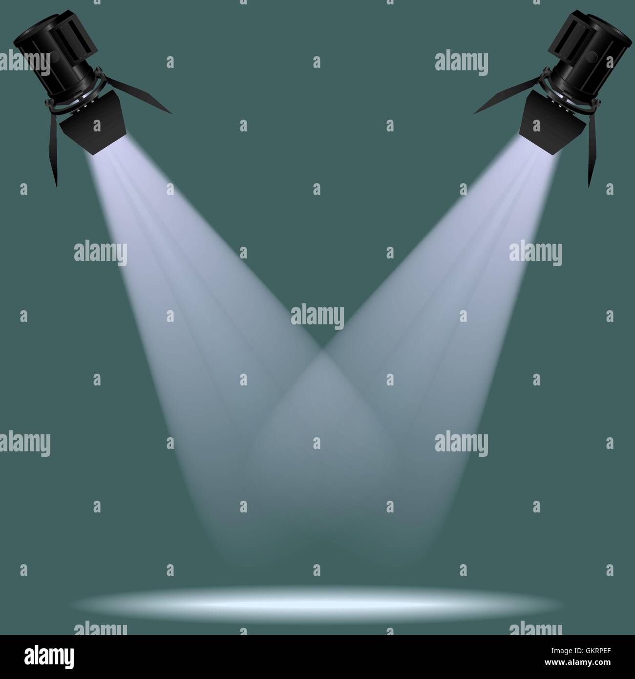 spotlights on scene.Vector illustration Stock Vector Image & Art - Alamy