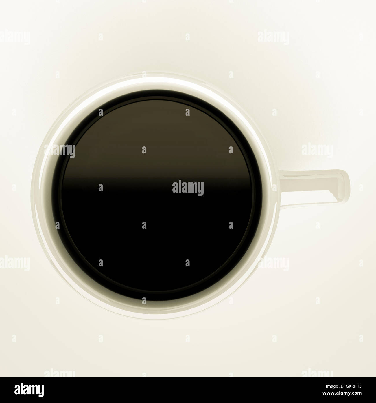 filled up coffee mug Stock Photo - Alamy
