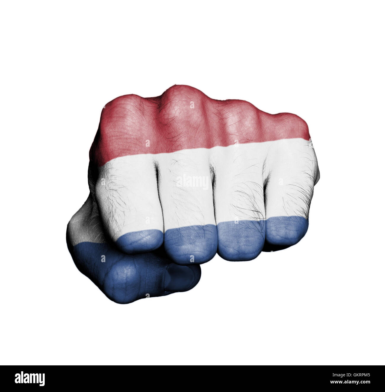 Front view of punching fist Stock Photo - Alamy