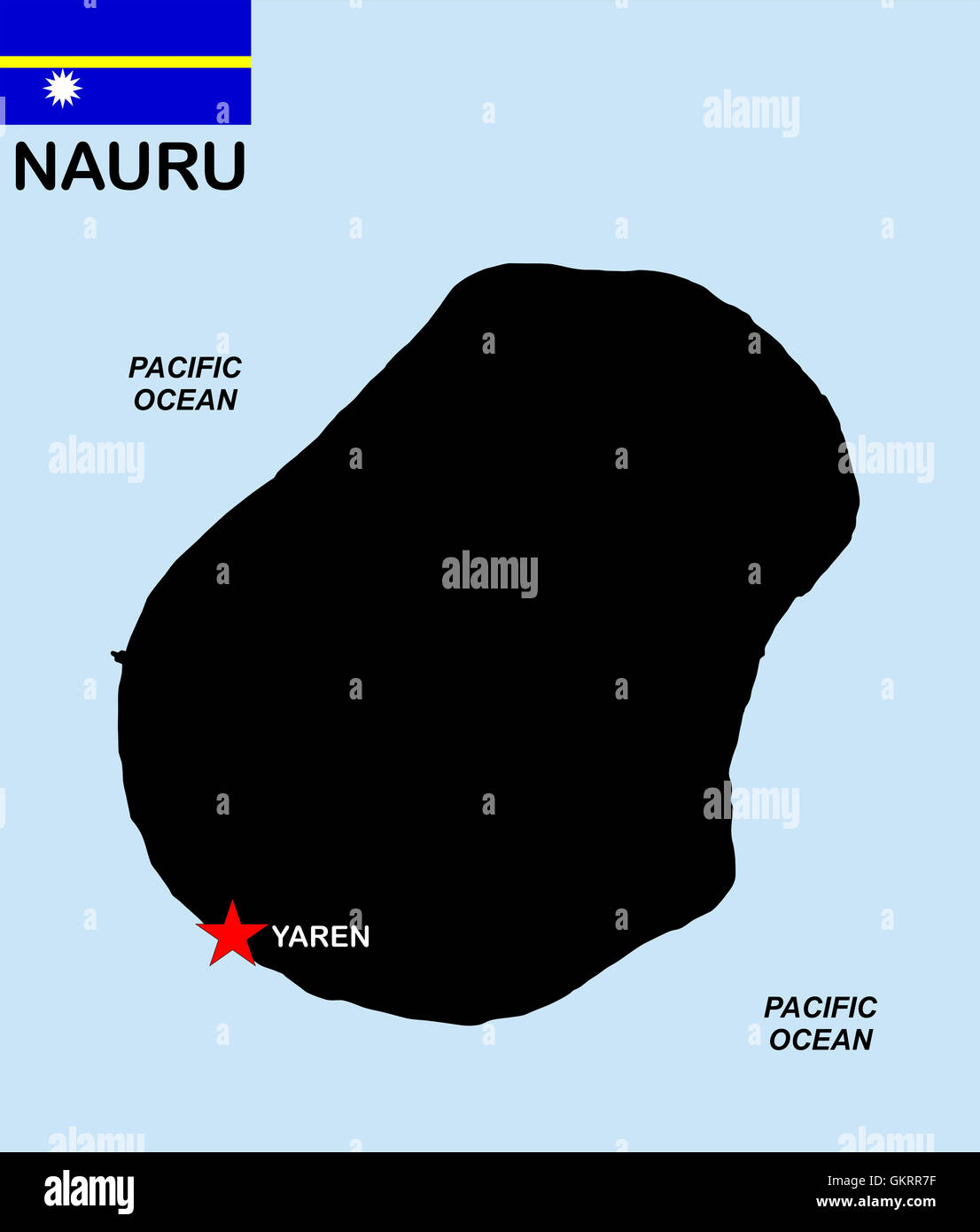 Nauru map hi-res stock photography and images - Alamy