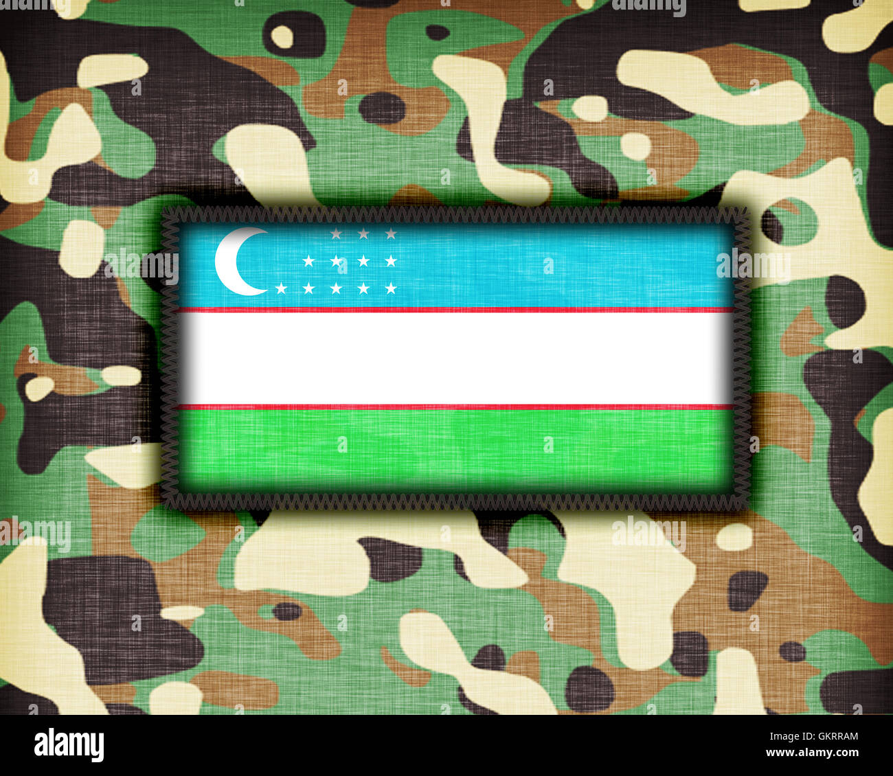 Amy camouflage uniform, Uzbekistan Stock Photo - Alamy