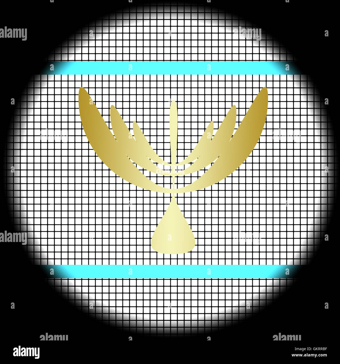 Menorah icon design hi-res stock photography and images - Alamy