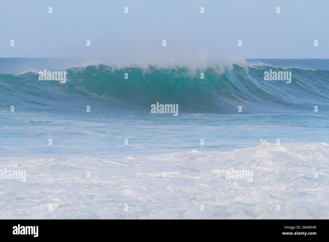 Big Waves at Pipeline Oahu Stock Photo - Alamy