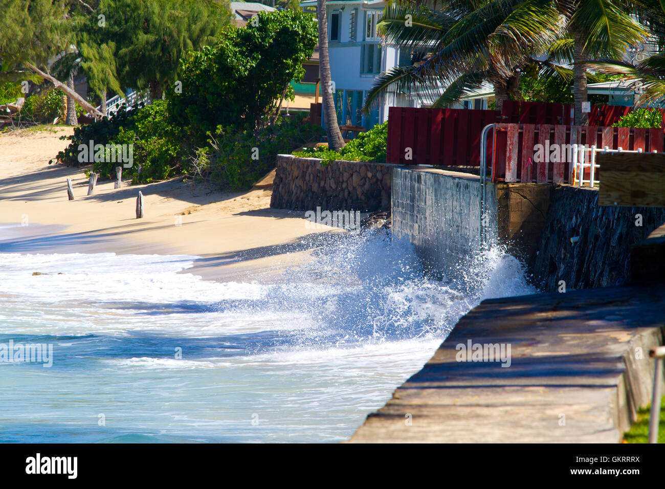 Sea Wall Storm Break Stock Photo - Alamy
