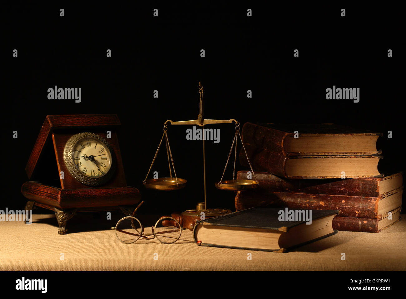Books And Balance Stock Photo - Alamy
