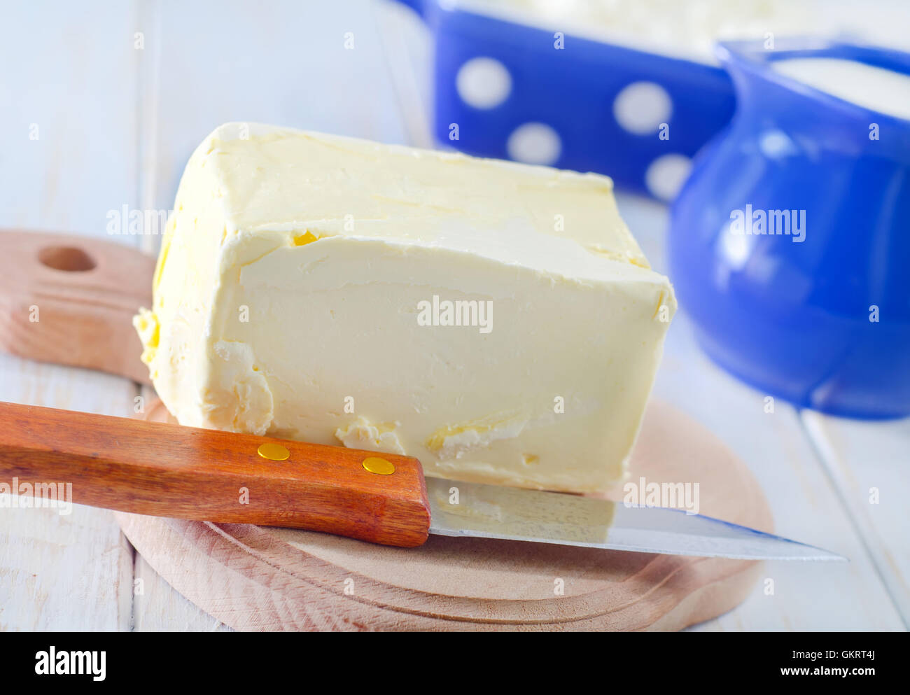 butter, milk and cottage Stock Photo - Alamy