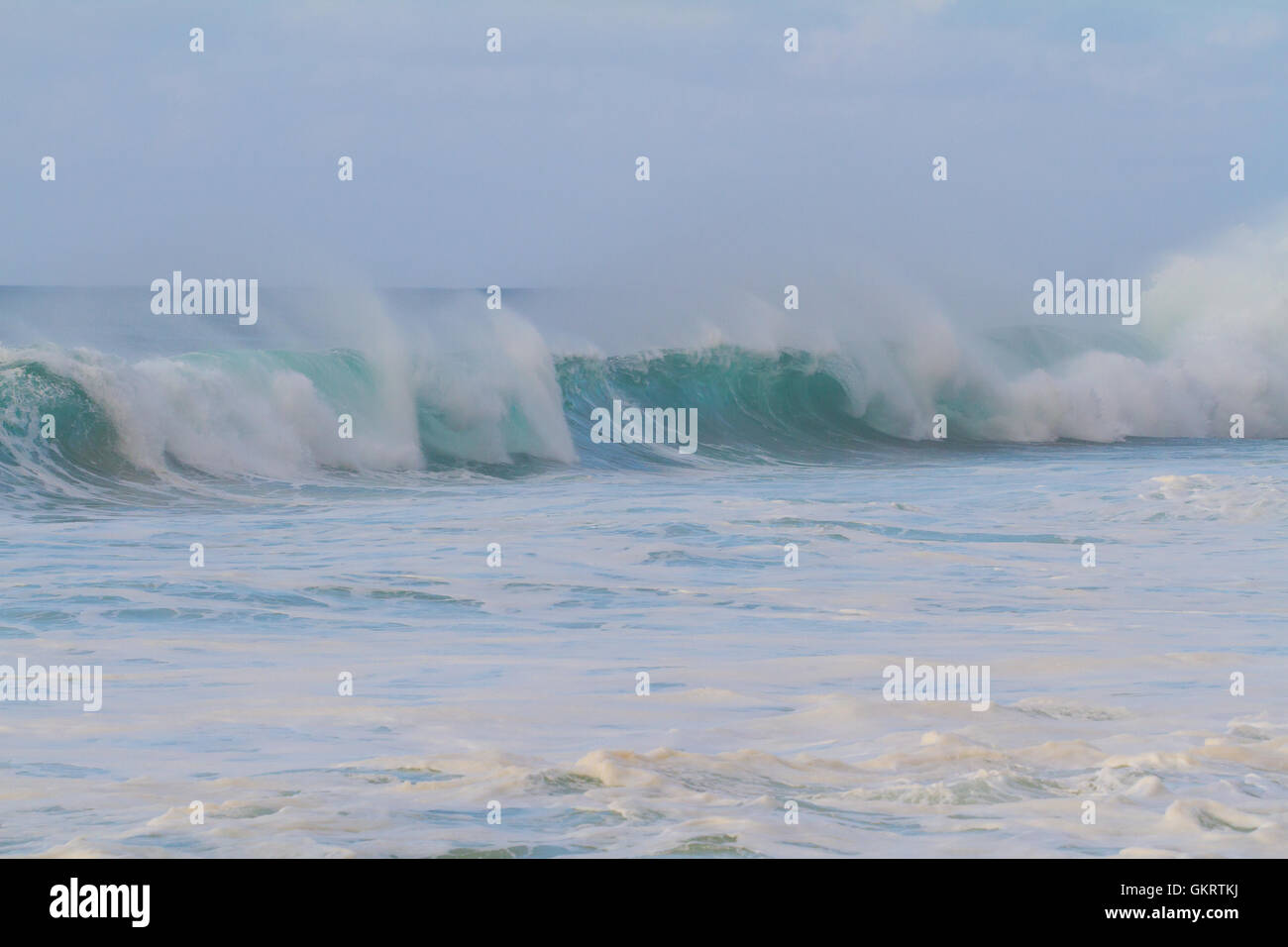 Huge Wave Break During Storm Stock Photo - Alamy