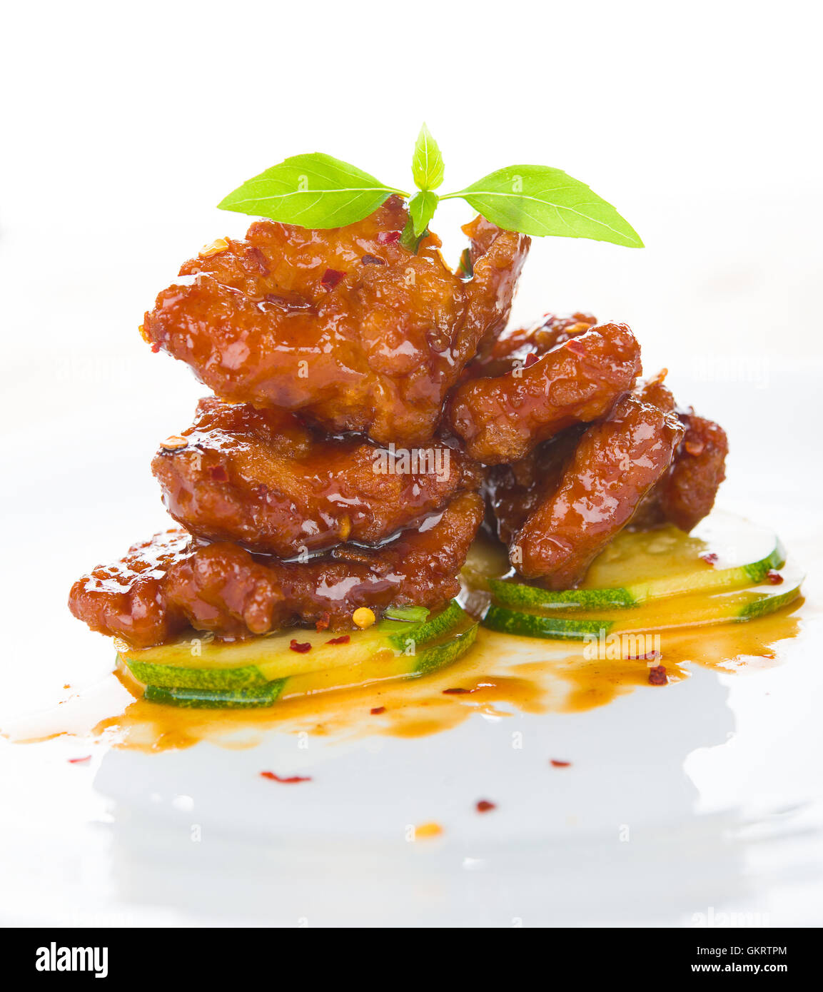 chinese spare ribs food Stock Photo - Alamy