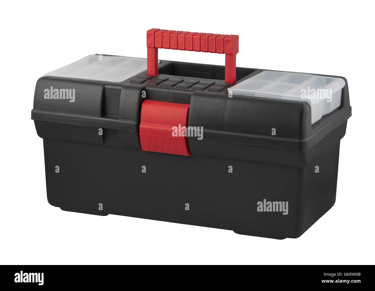 Tool box with carrying handle Stock Photo - Alamy