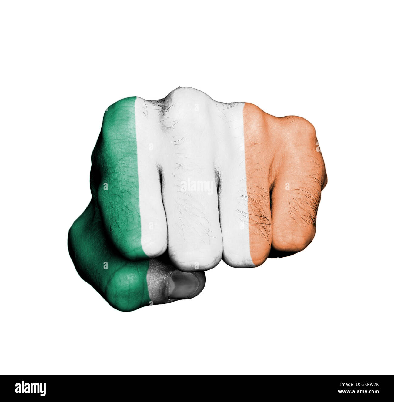 Front view of punching fist Stock Photo - Alamy