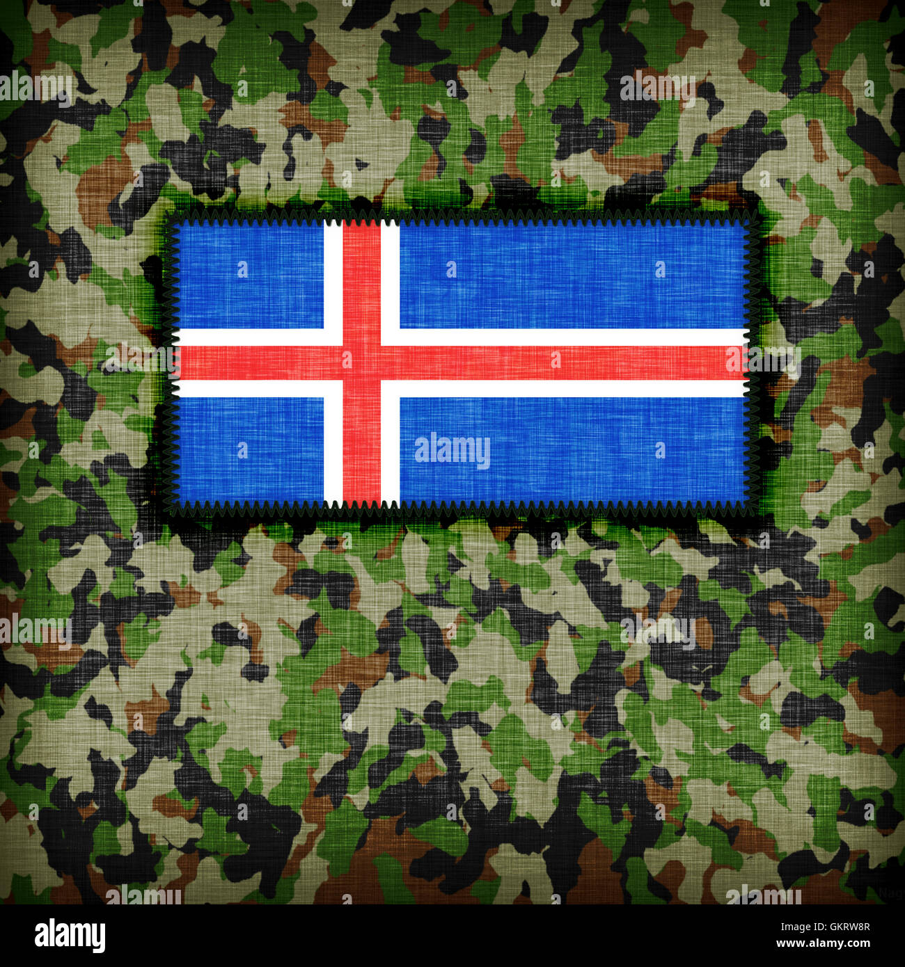 Amy camouflage uniform, Iceland Stock Photo - Alamy