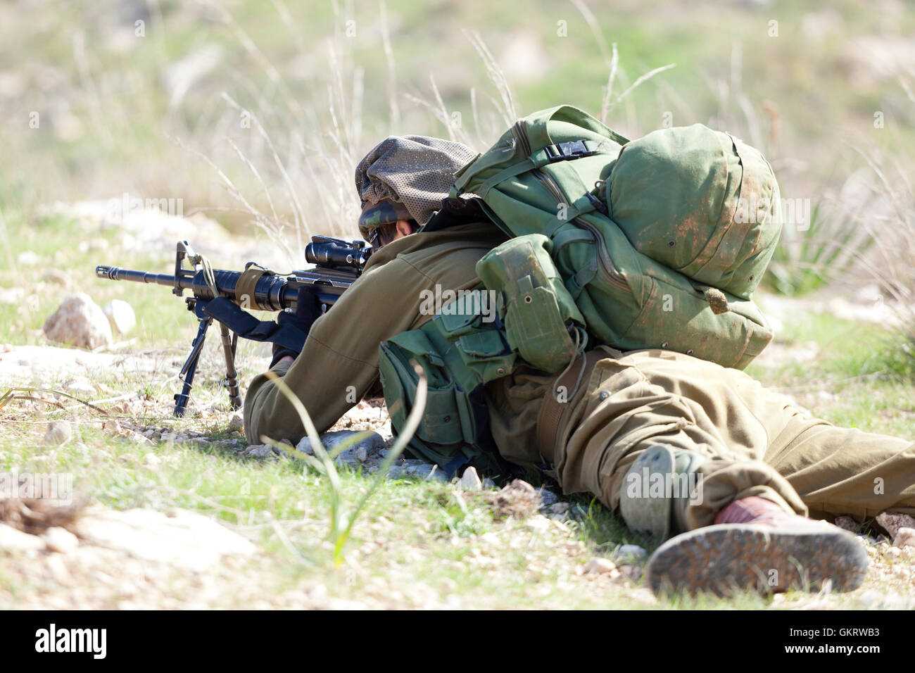 Israeli soldier training Stock Photo - Alamy