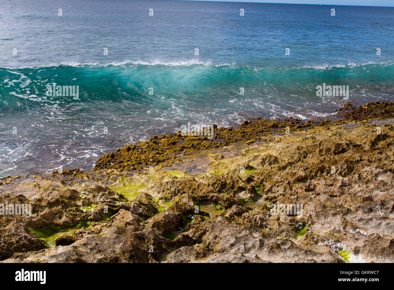 Clear Waves Oahu Hawaii Stock Photo - Alamy