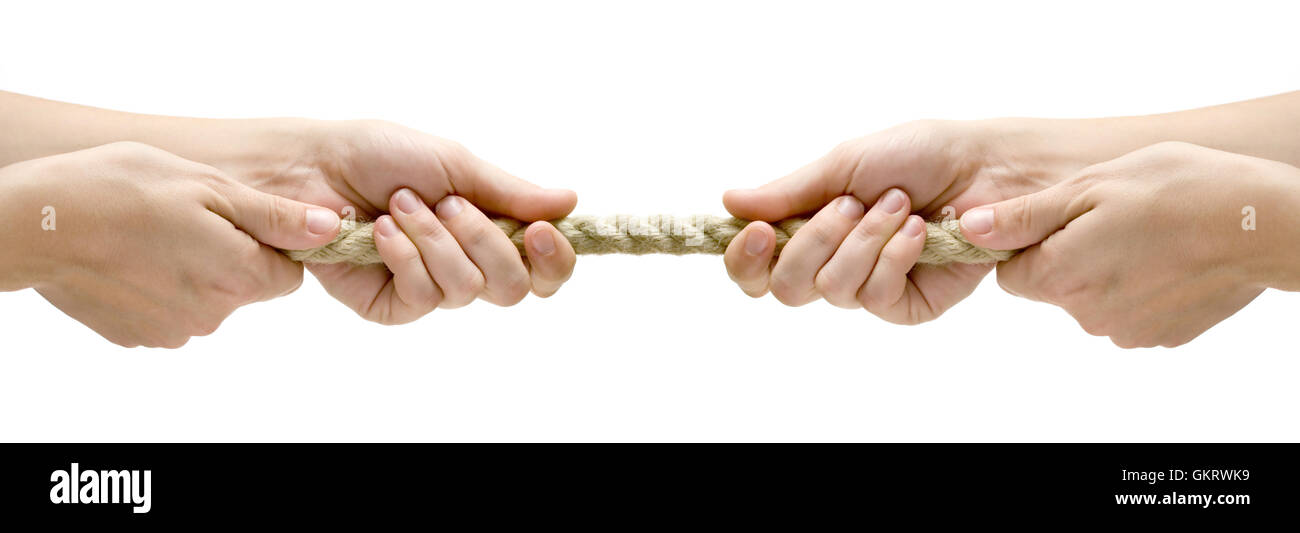 Tug of War Stock Photo - Alamy