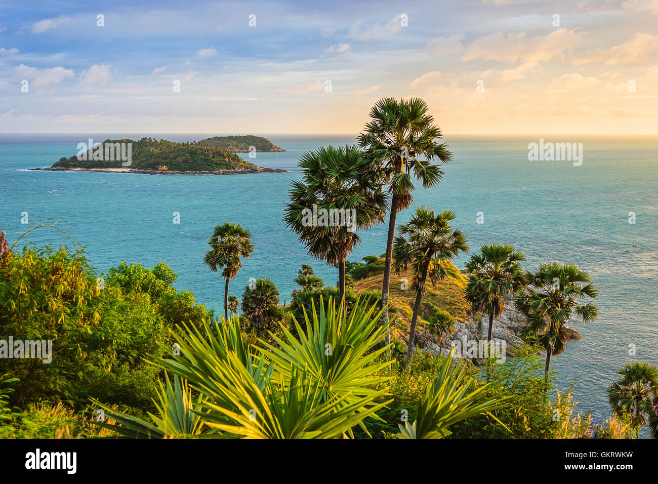 Cape is a mountain of rock in Phuket, Thailand Stock Photo - Alamy