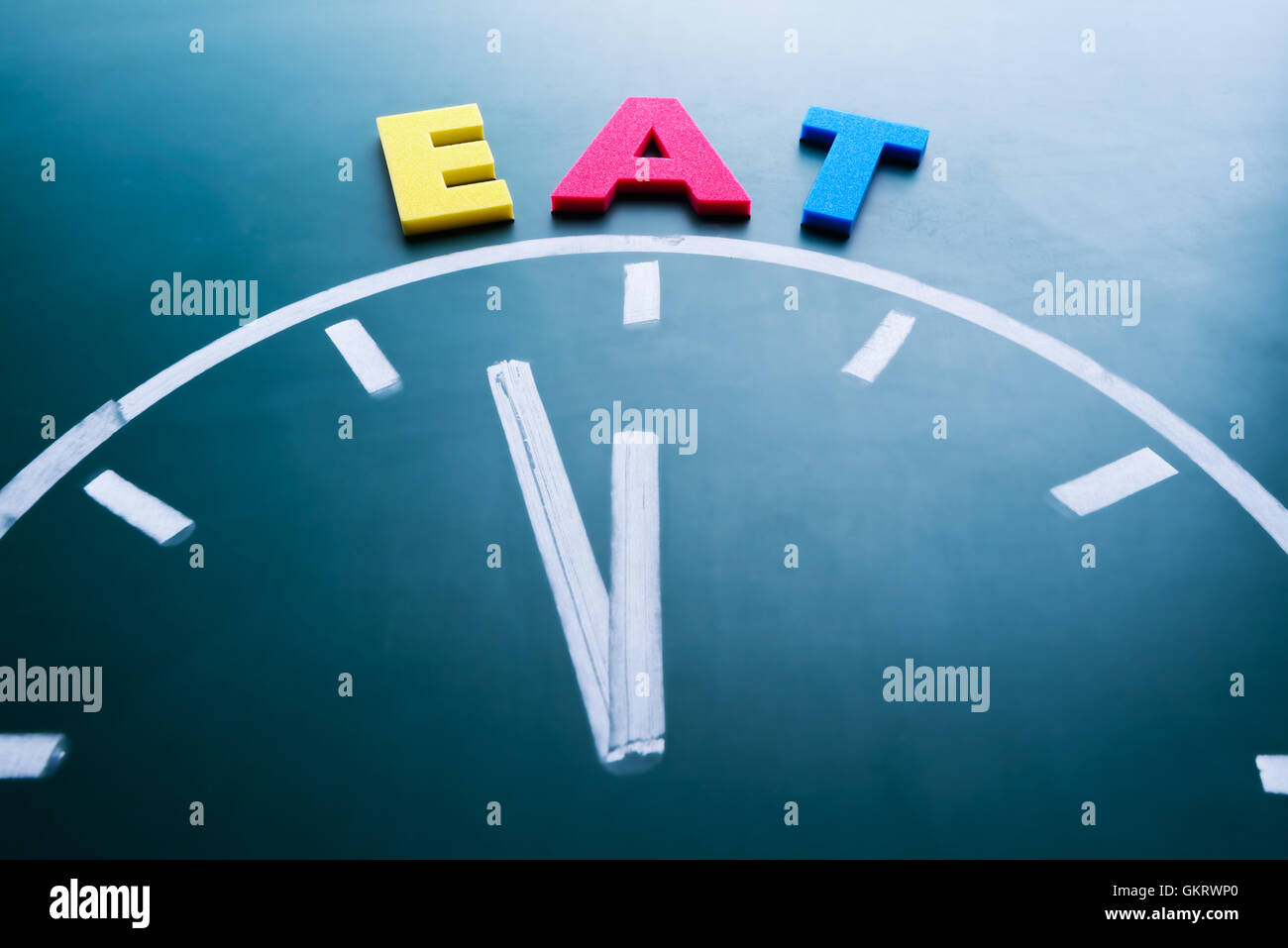 Time to eat concept Stock Photo - Alamy