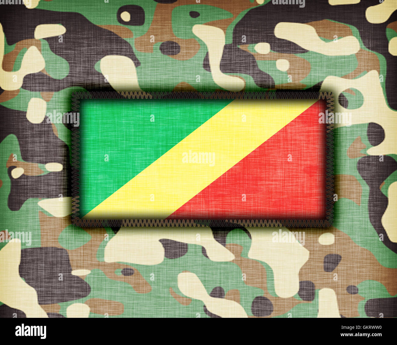 Amy camouflage uniform, Congo Stock Photo - Alamy