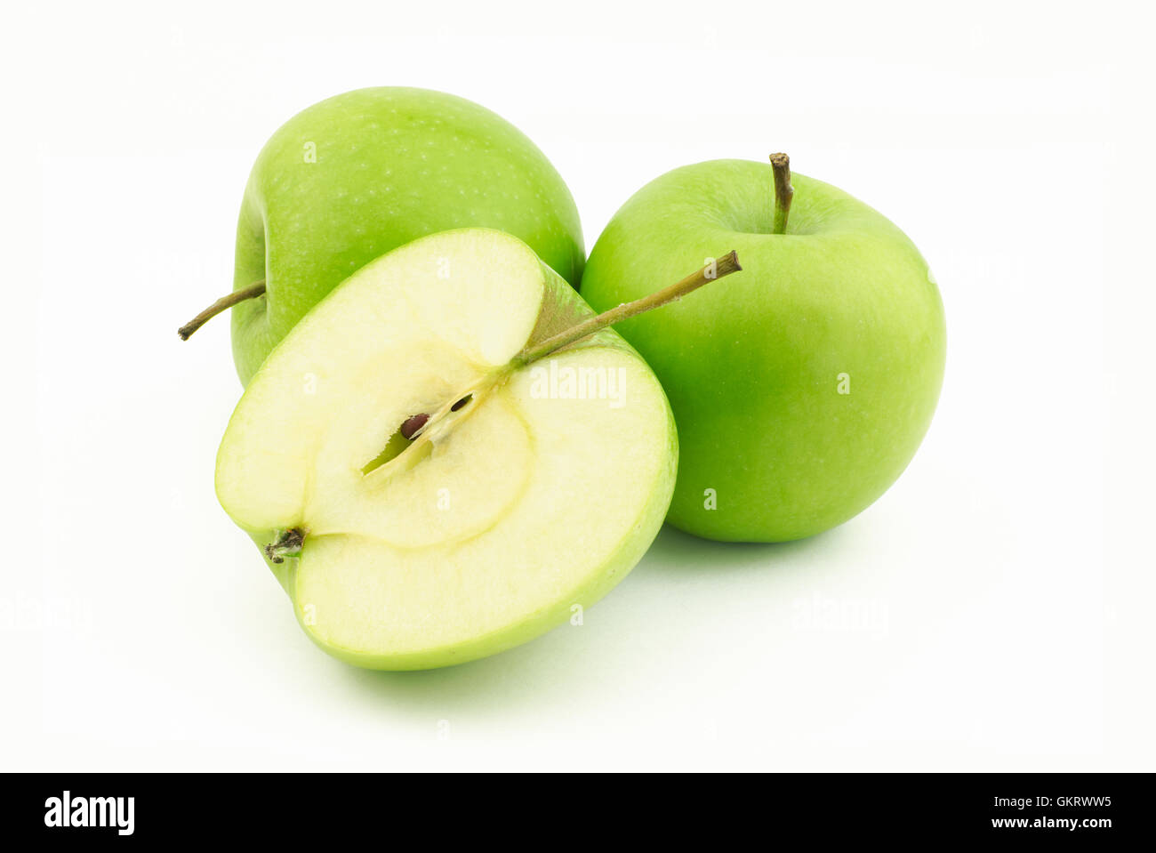 One half green apple hi-res stock photography and images - Alamy