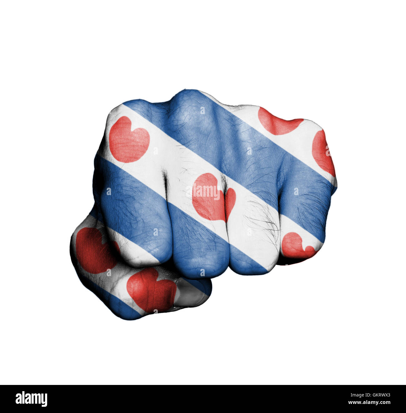 Front view of punching fist Stock Photo - Alamy