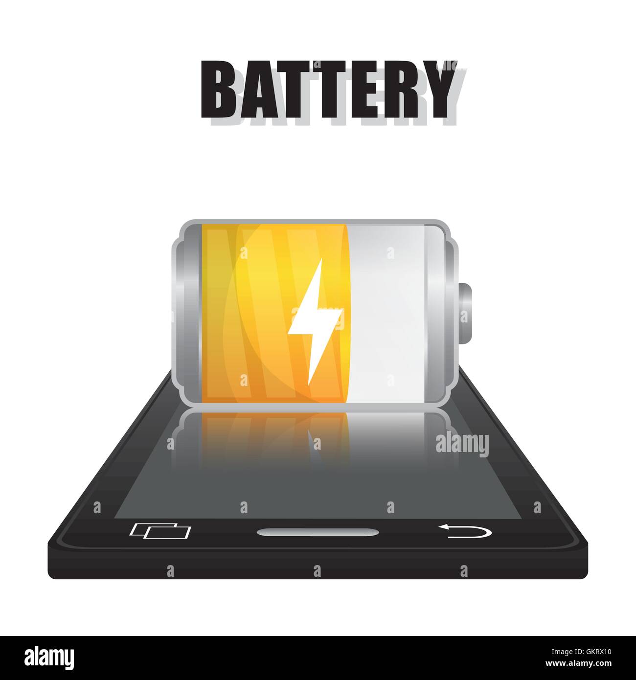 Battery design, energy and power concept, editable vector Stock Vector ...