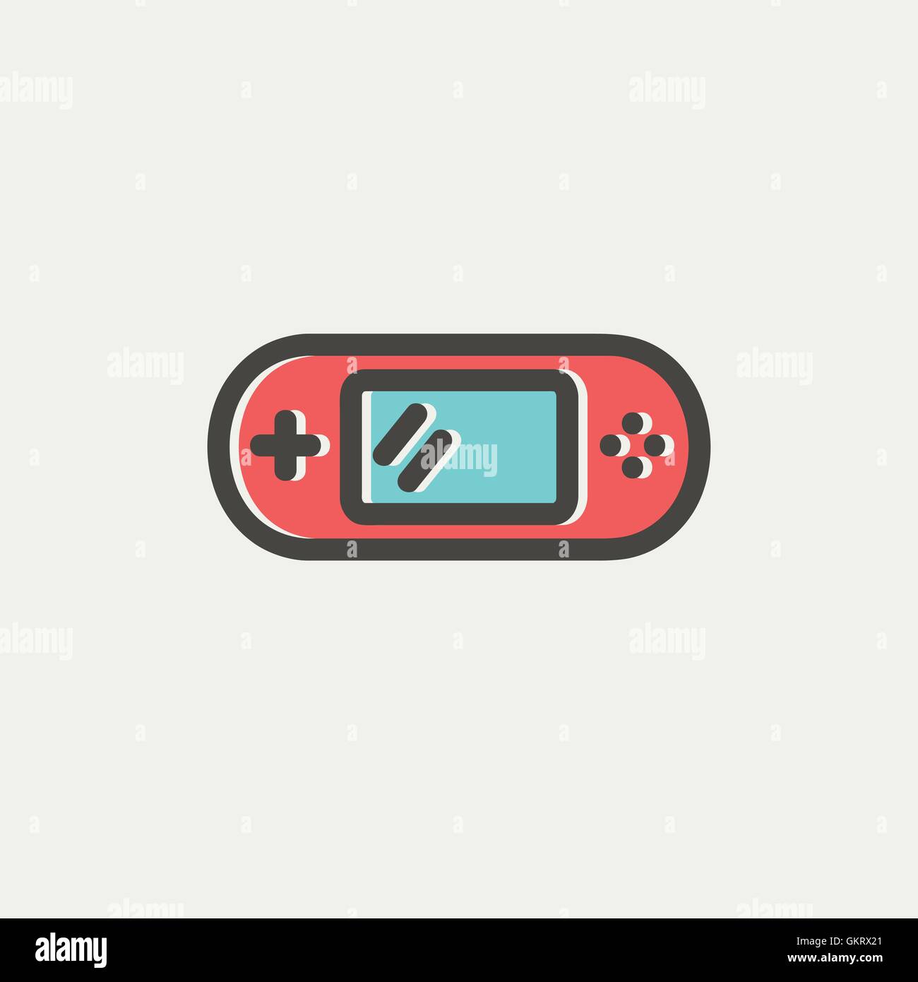 Videogame controller icon outline Stock Vector Images - Alamy