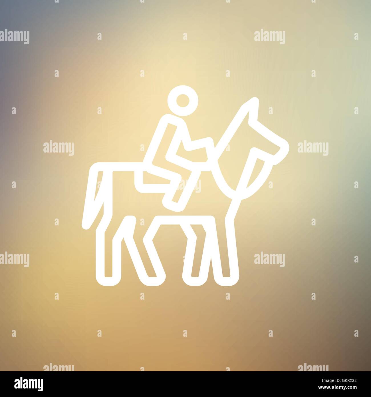 Horse race line art Stock Vector Images - Alamy