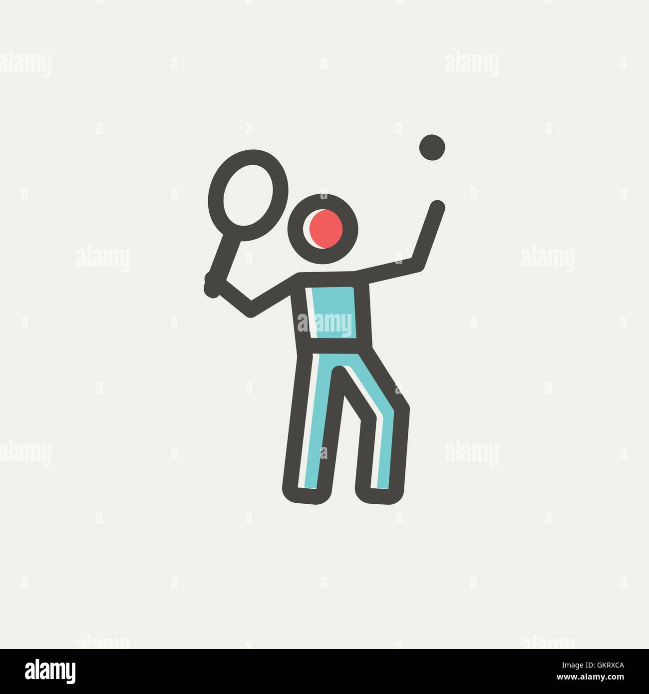 Tennis player serving silhouette hi-res stock photography and images ...