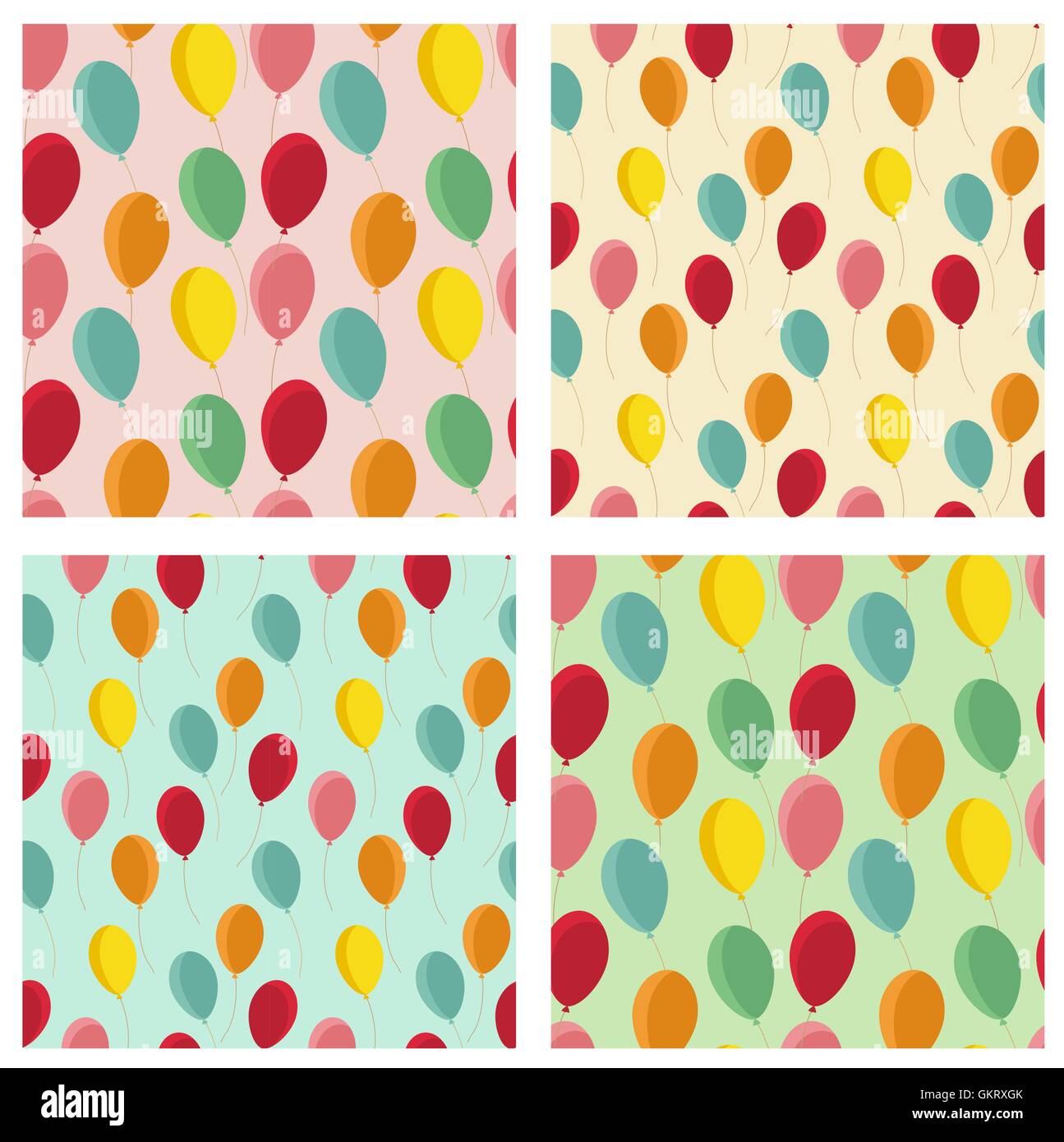 Seamless monochrome pattern flat Stock Vector Images - Alamy