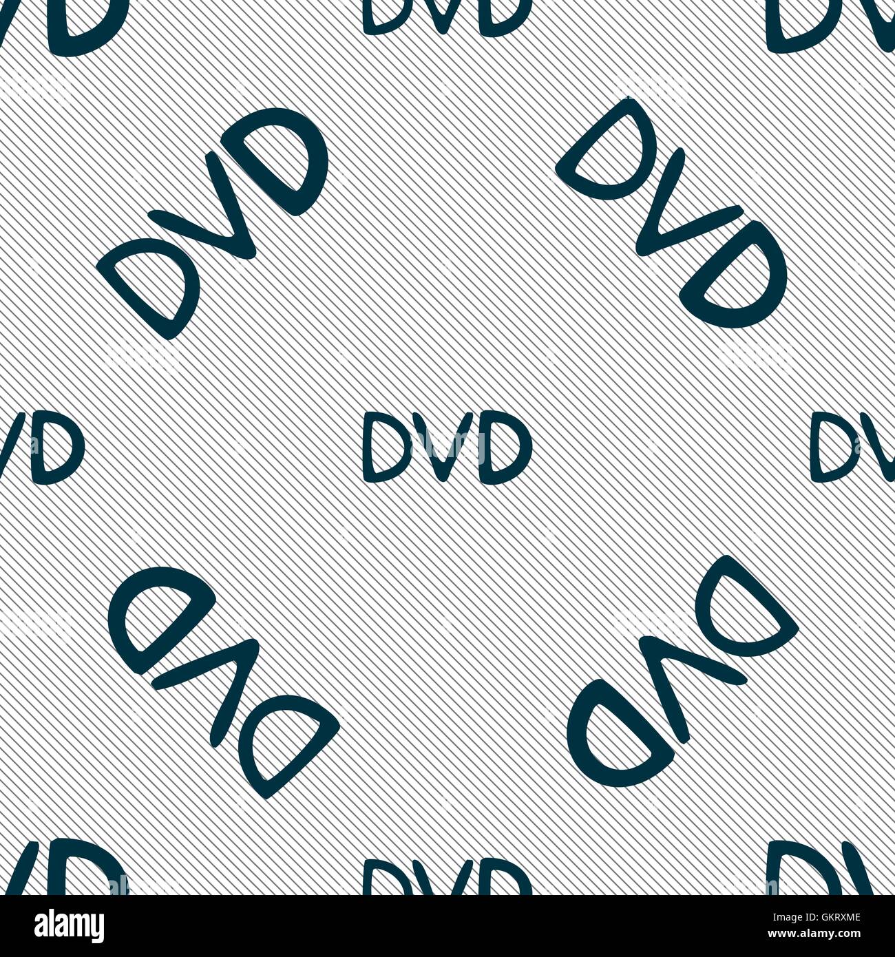 dvd icon sign. Seamless pattern with geometric texture. Vector Stock ...