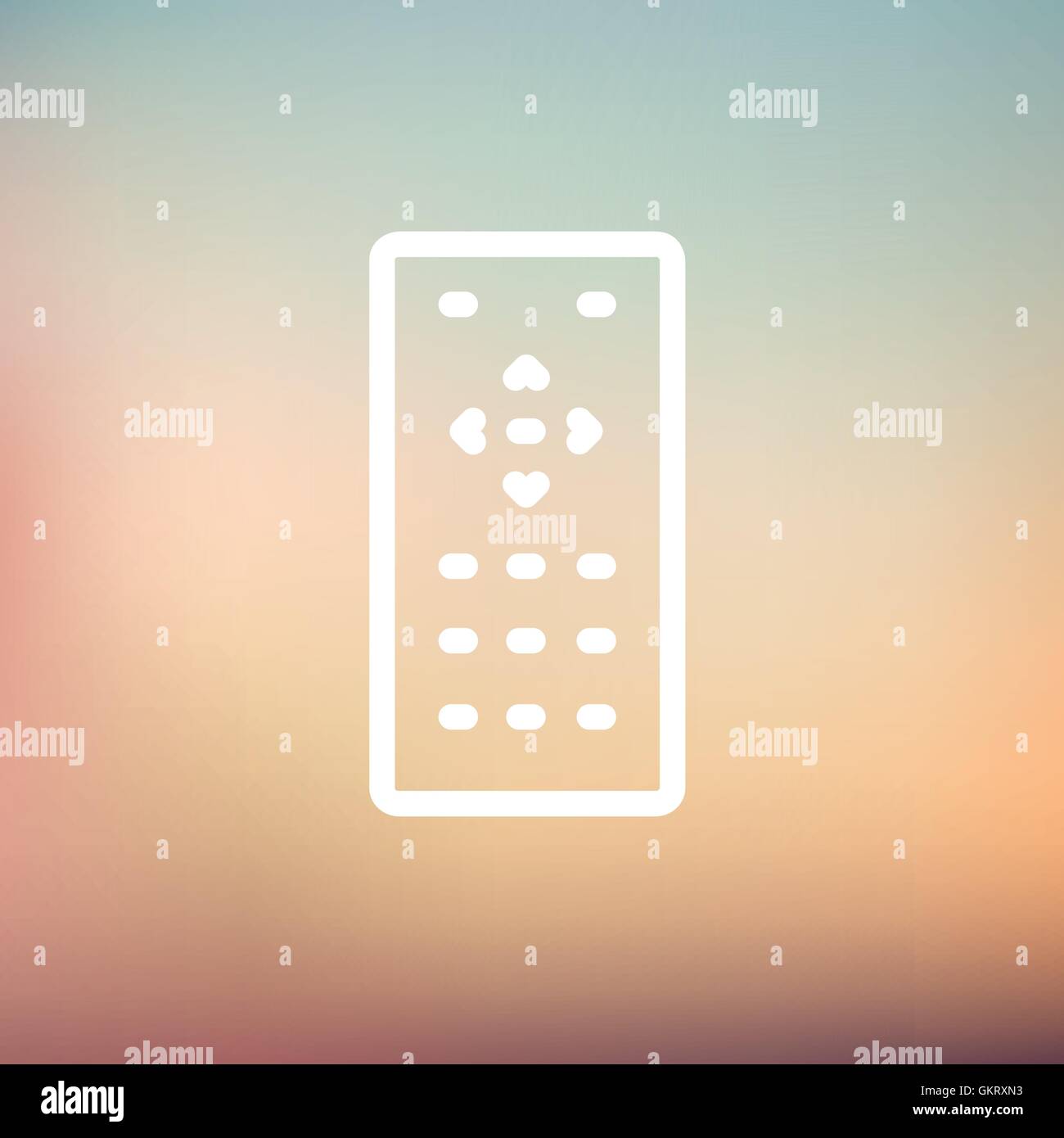 Tv remote control outline Stock Vector Images - Alamy
