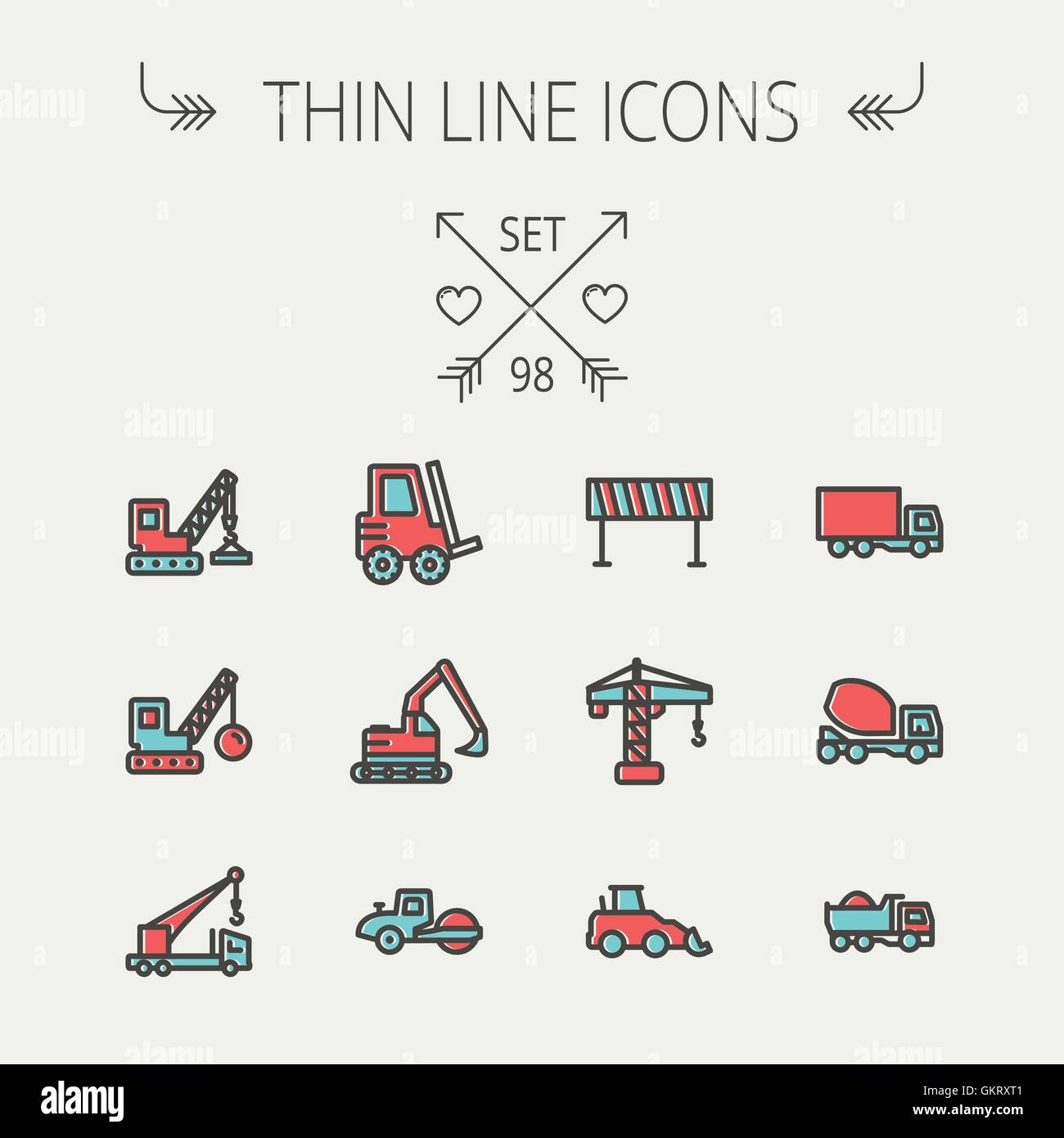 Car hauler icons Stock Vector Images - Alamy