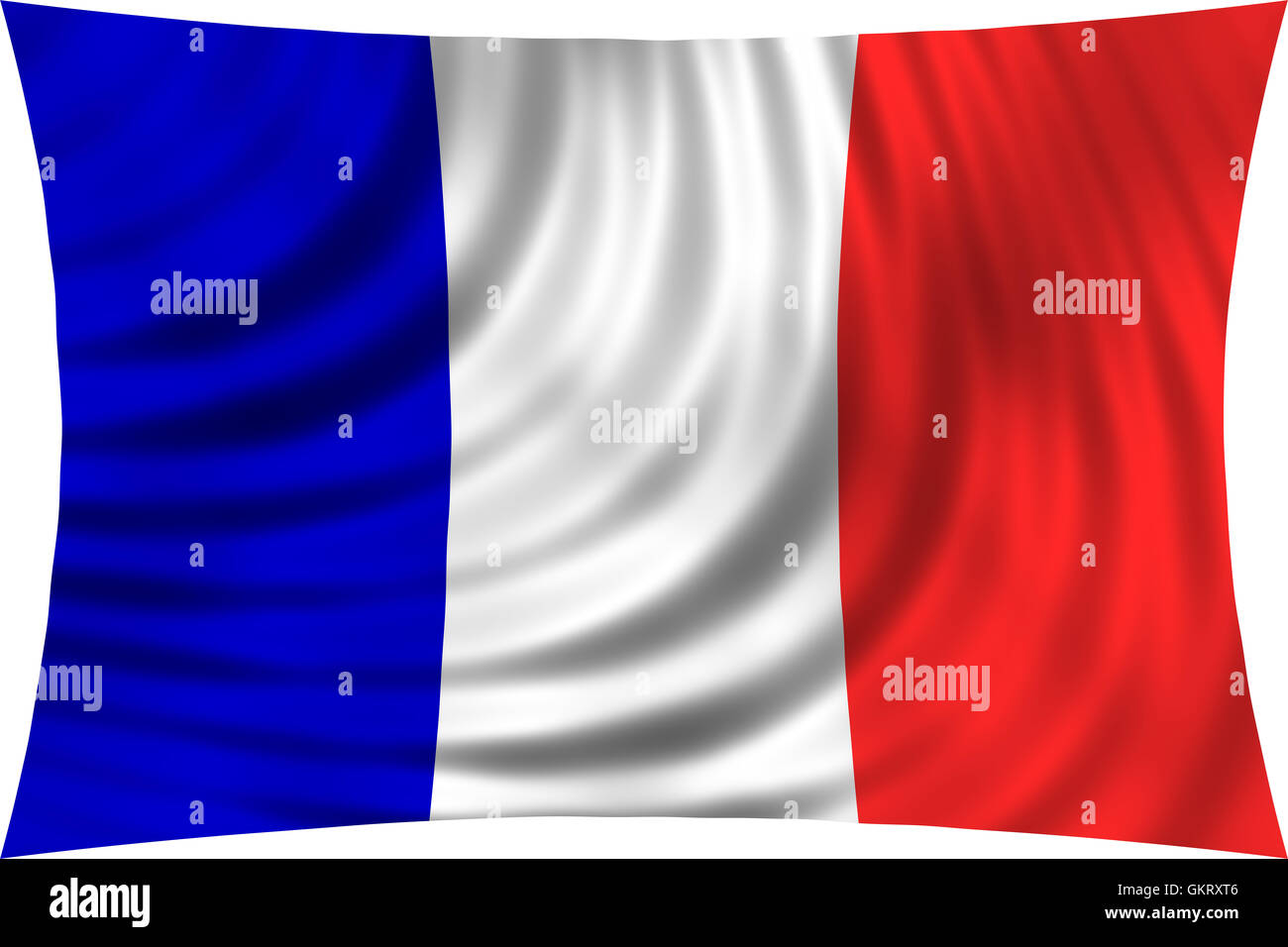 Wavy french flag hi-res stock photography and images - Alamy