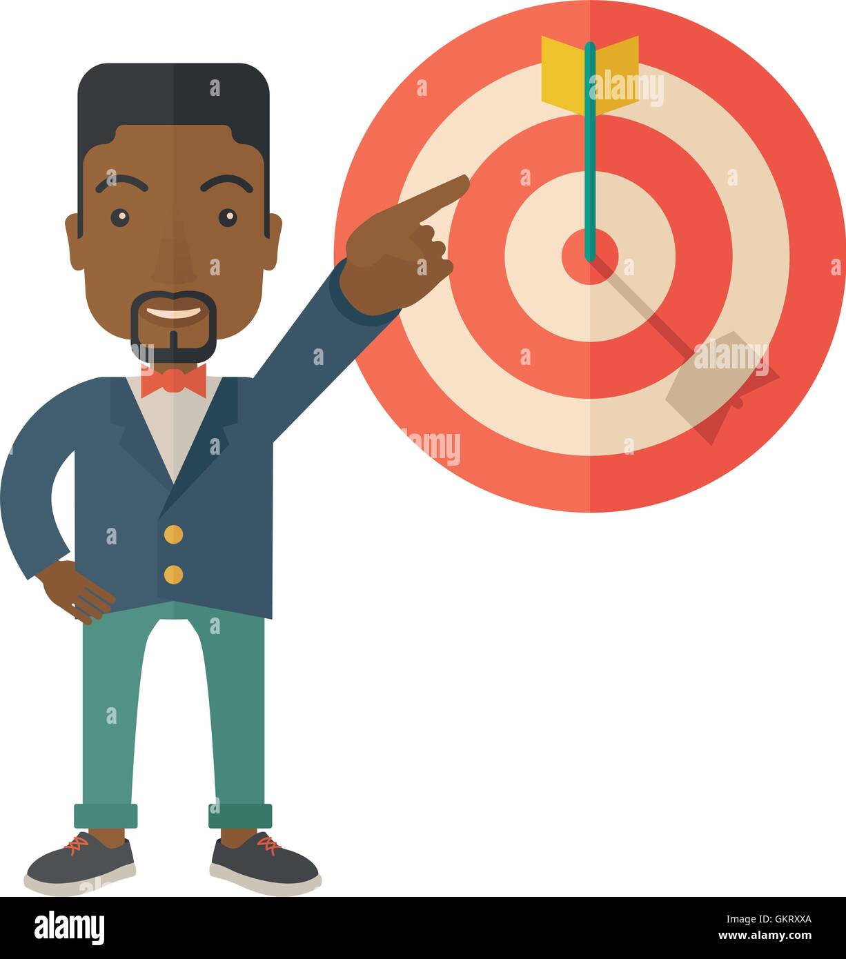 Salesman icon black vector hi-res stock photography and images - Alamy