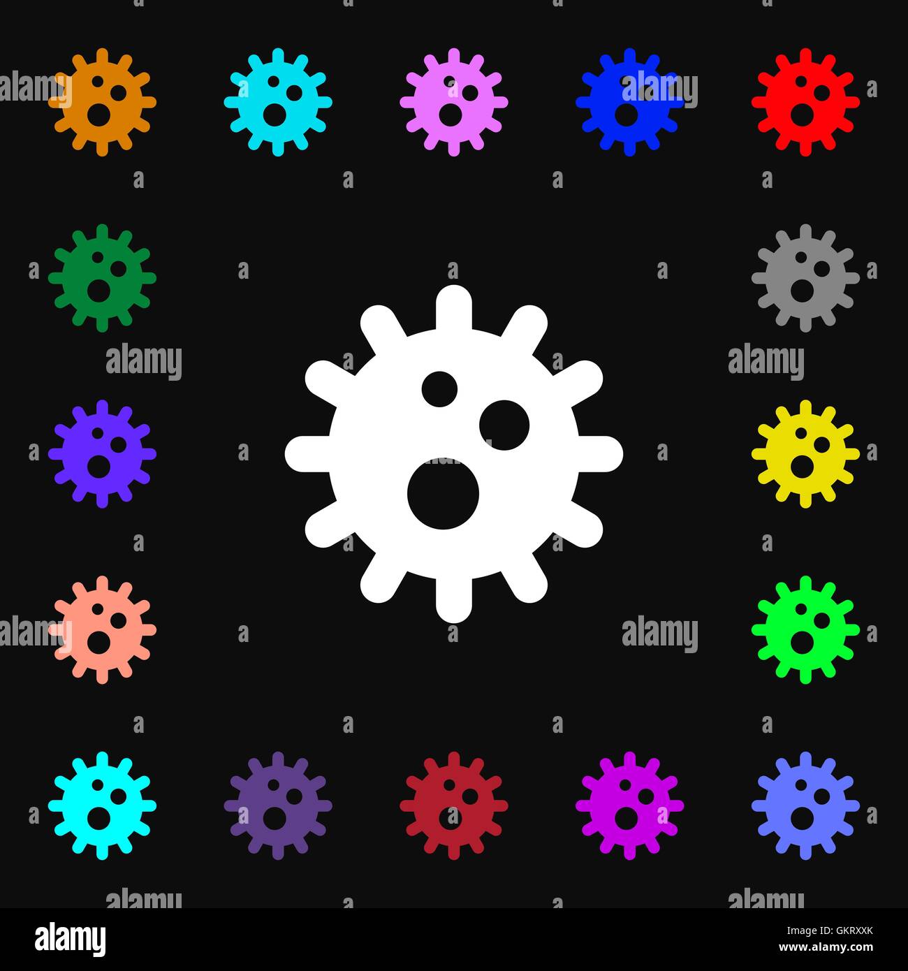 naval mine icon sign. Lots of colorful symbols for your design. Vector ...