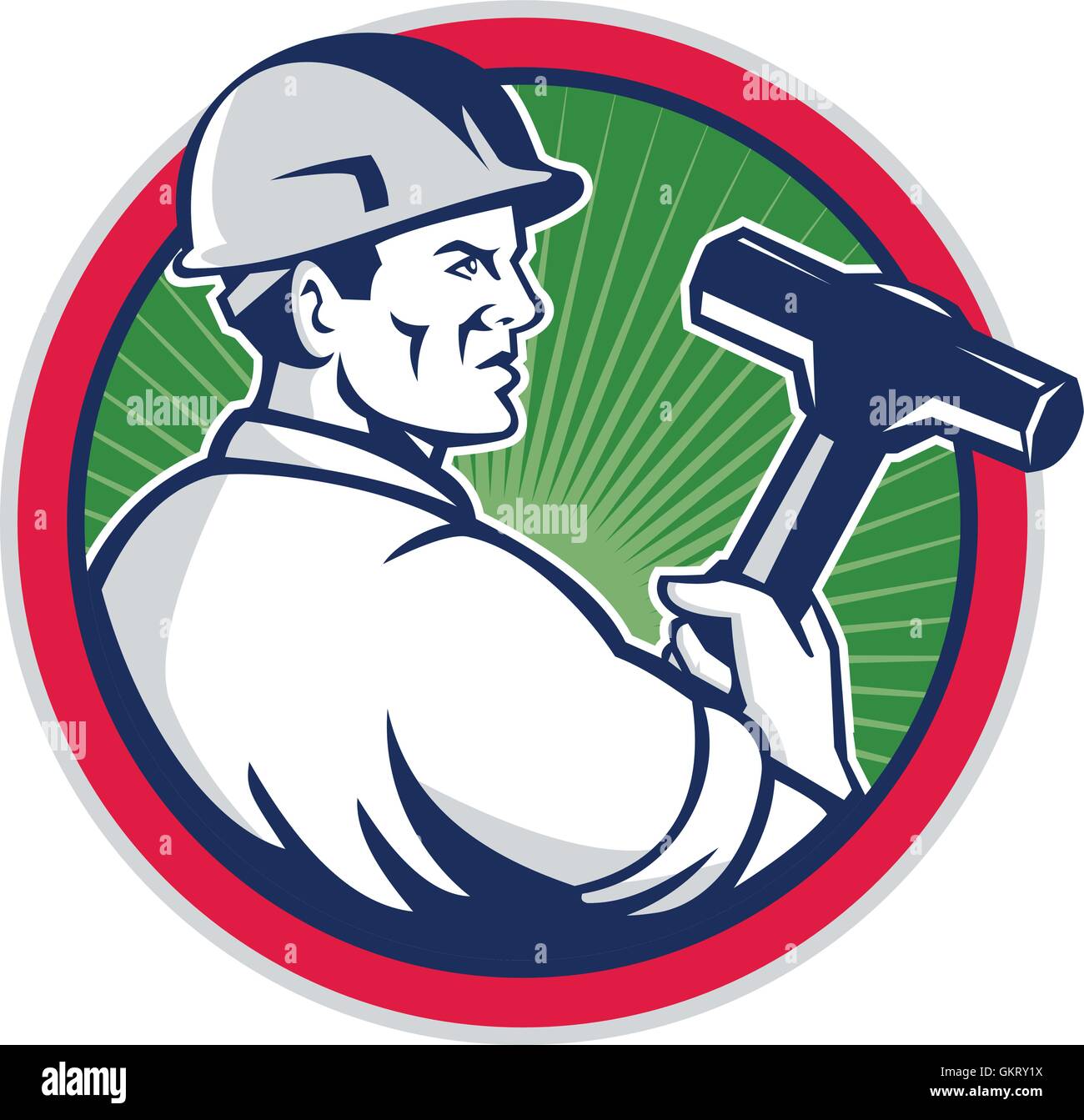Demolition man Stock Vector Images - Alamy