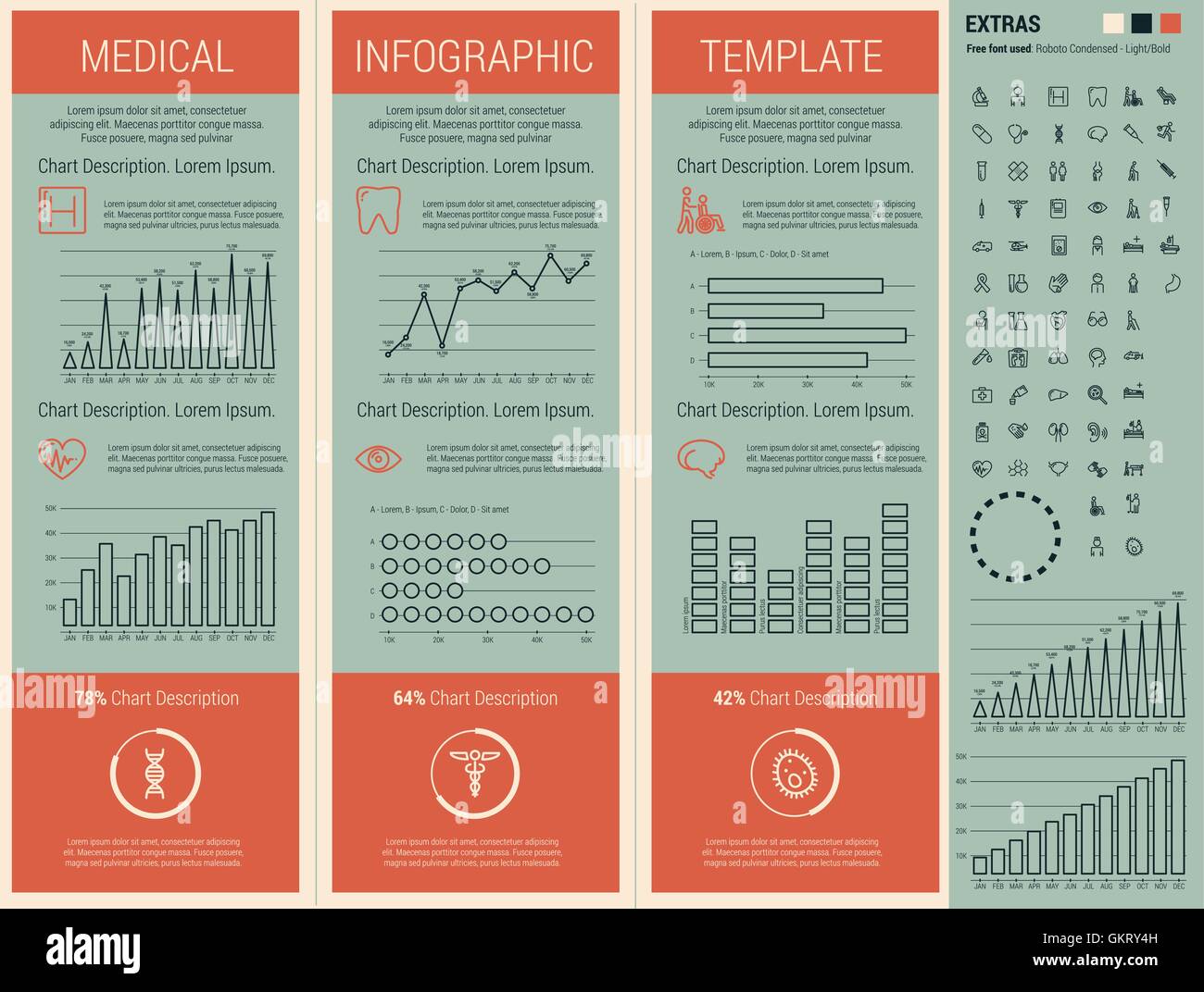 Medical Infographic Template Stock Vector Image & Art - Alamy