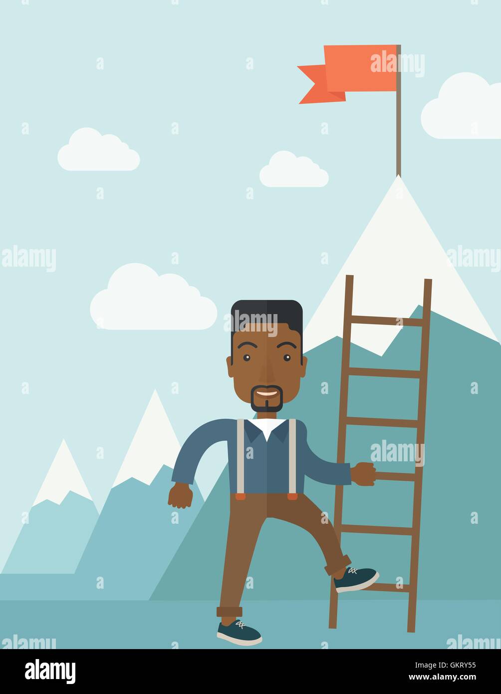 Success holding Stock Vector Images - Alamy