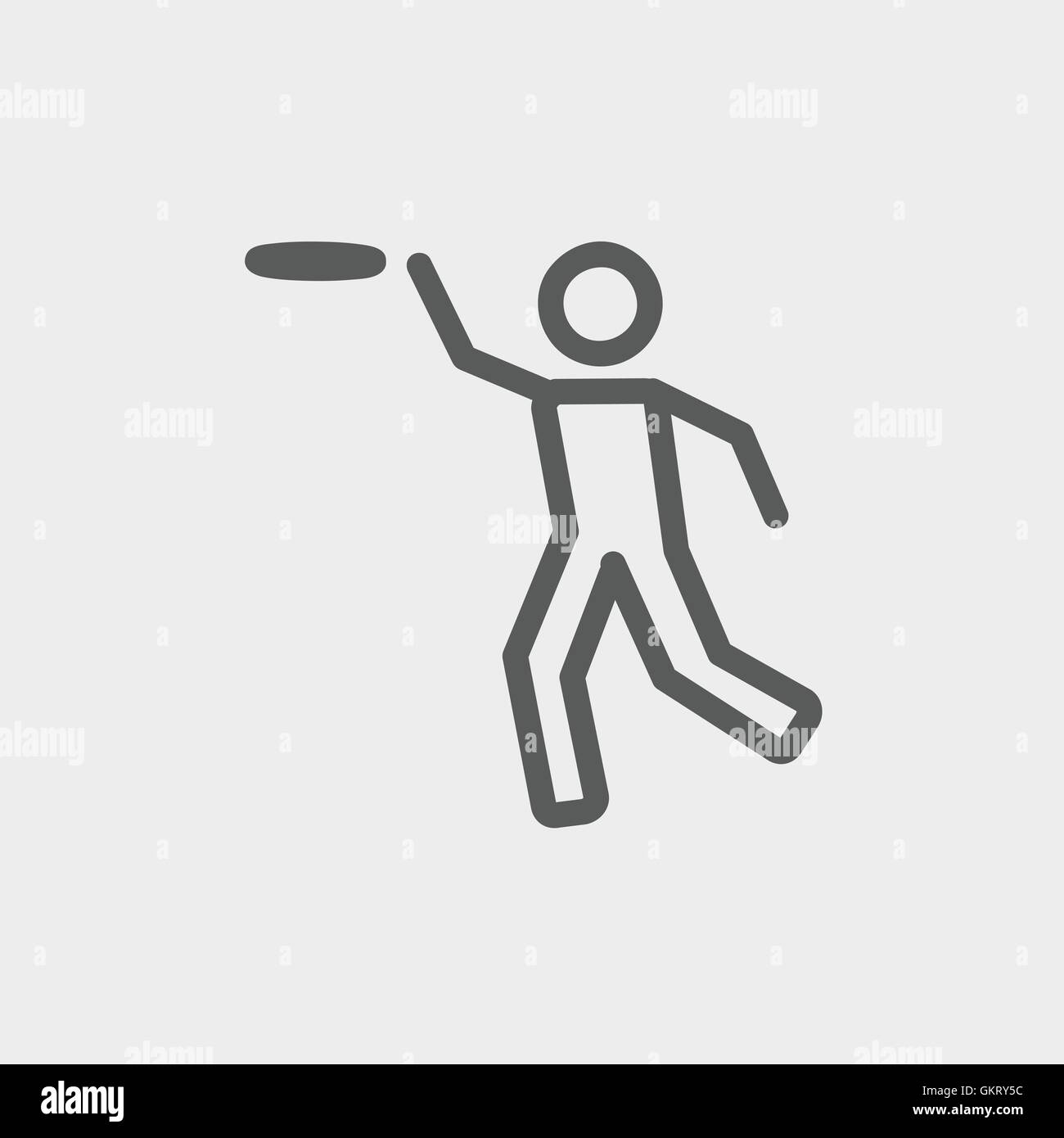 Ultimate frisbee catch Stock Vector Images - Alamy