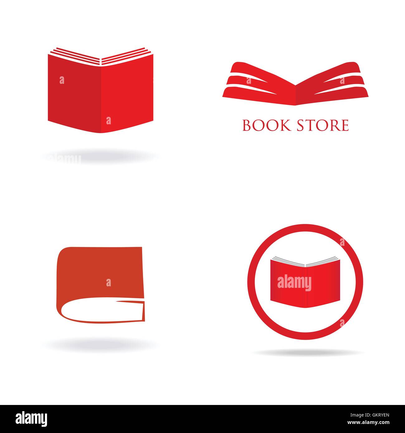 Book store or library logo sign Stock Vector Image & Art - Alamy