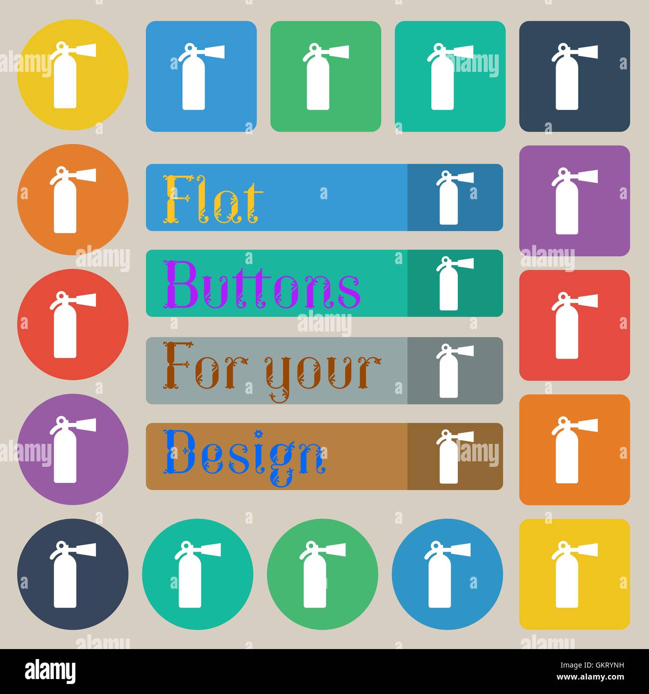 One extinguisher Stock Vector Images - Alamy