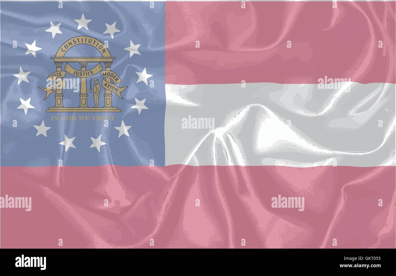 Georgia usa flag hi-res stock photography and images - Alamy