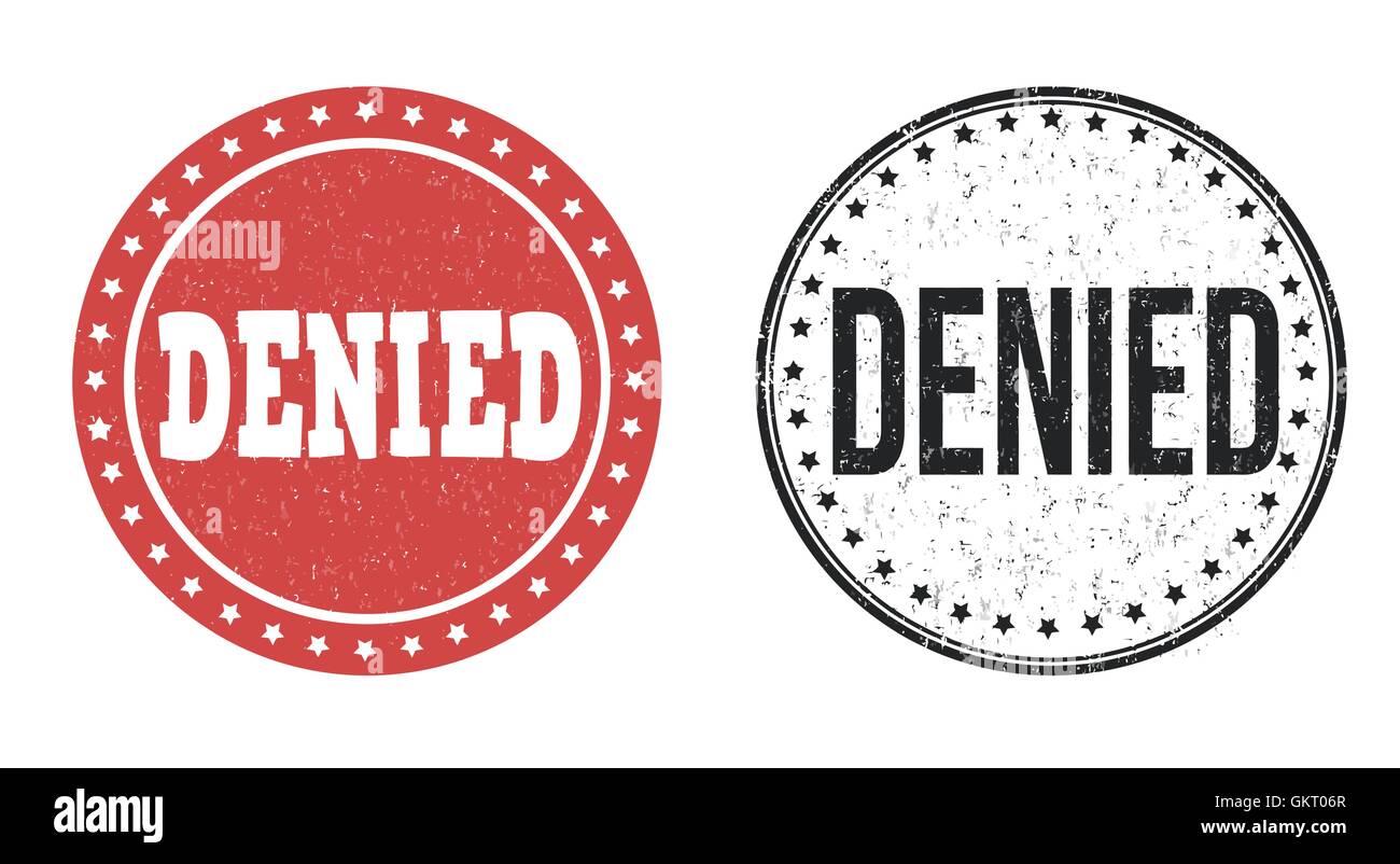 Denial stamp hi-res stock photography and images - Alamy