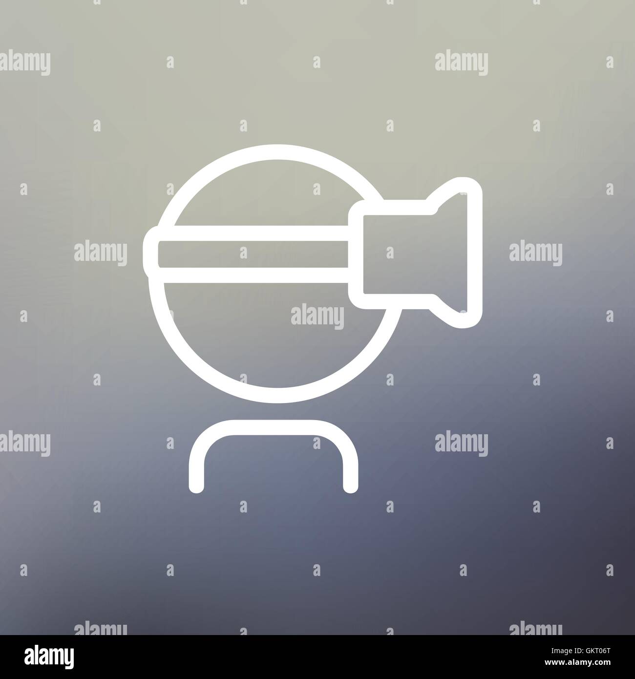Headset outline icon Stock Vector Images - Alamy